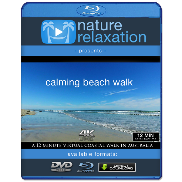 "Calming Beach Walk" 12 Min Virtual Walk Video + Music in 4K – Nature ...